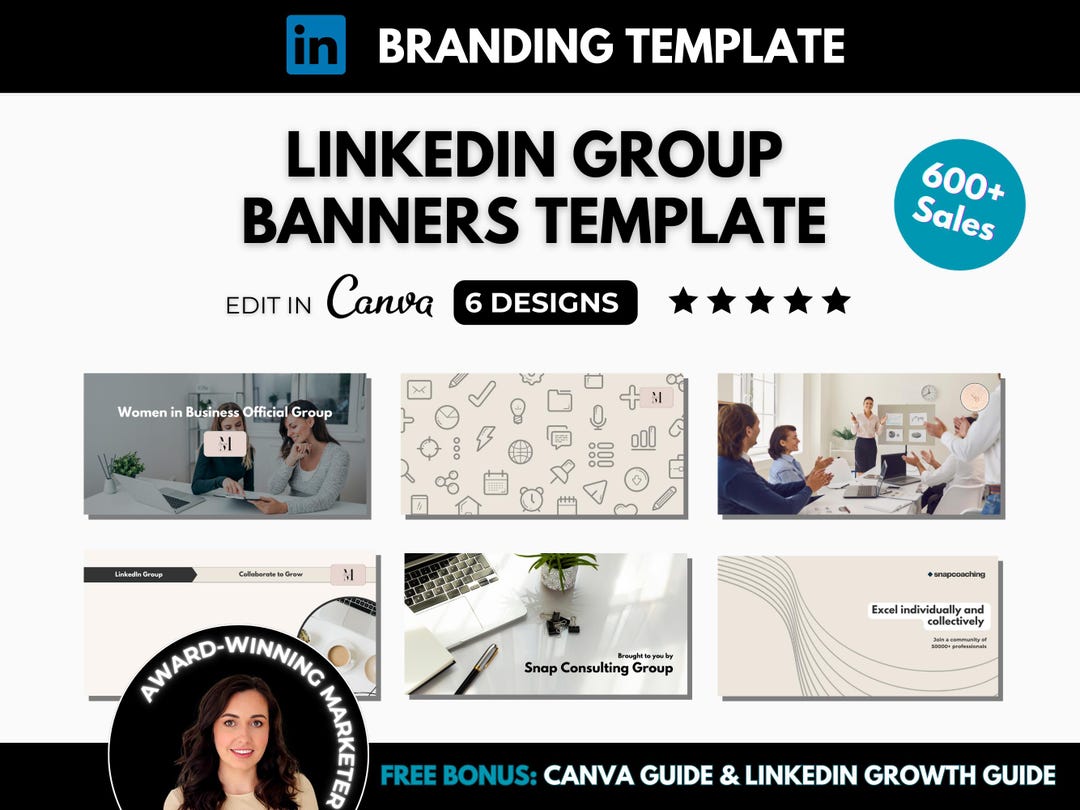 Linkedin Group Banners Beige, Linkedin Group Header Editable Canva ...