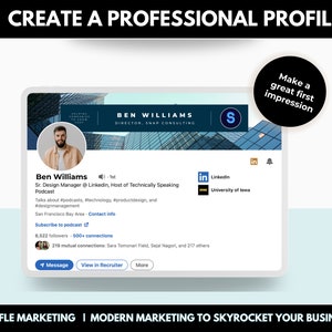 Editable Linkedin Profile Banners Canva Template Bundle, Blue Coaching ...