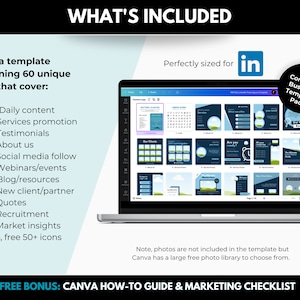 60 Linkedin Post Business Templates Editable in Canva, Blue Linkedin ...