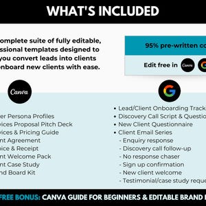 Client Onboarding Template Bundle, Service Business Starter Kit, New ...