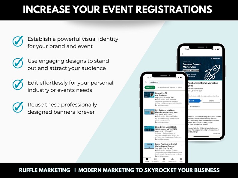 Linkedin Event Banner Editable Canva Template, Linkedin Live Event ...