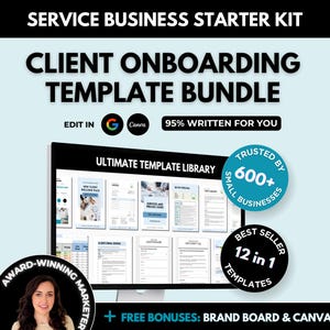 Client Onboarding Template Bundle, Service Business Starter Kit, New ...