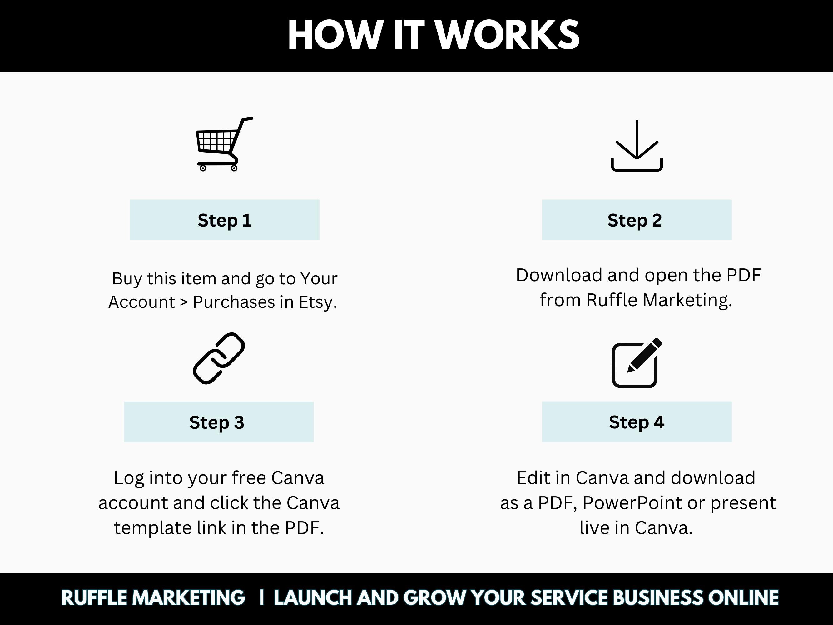 Business Pitch Deck Editable Canva Template, Company Presentation Canva ...