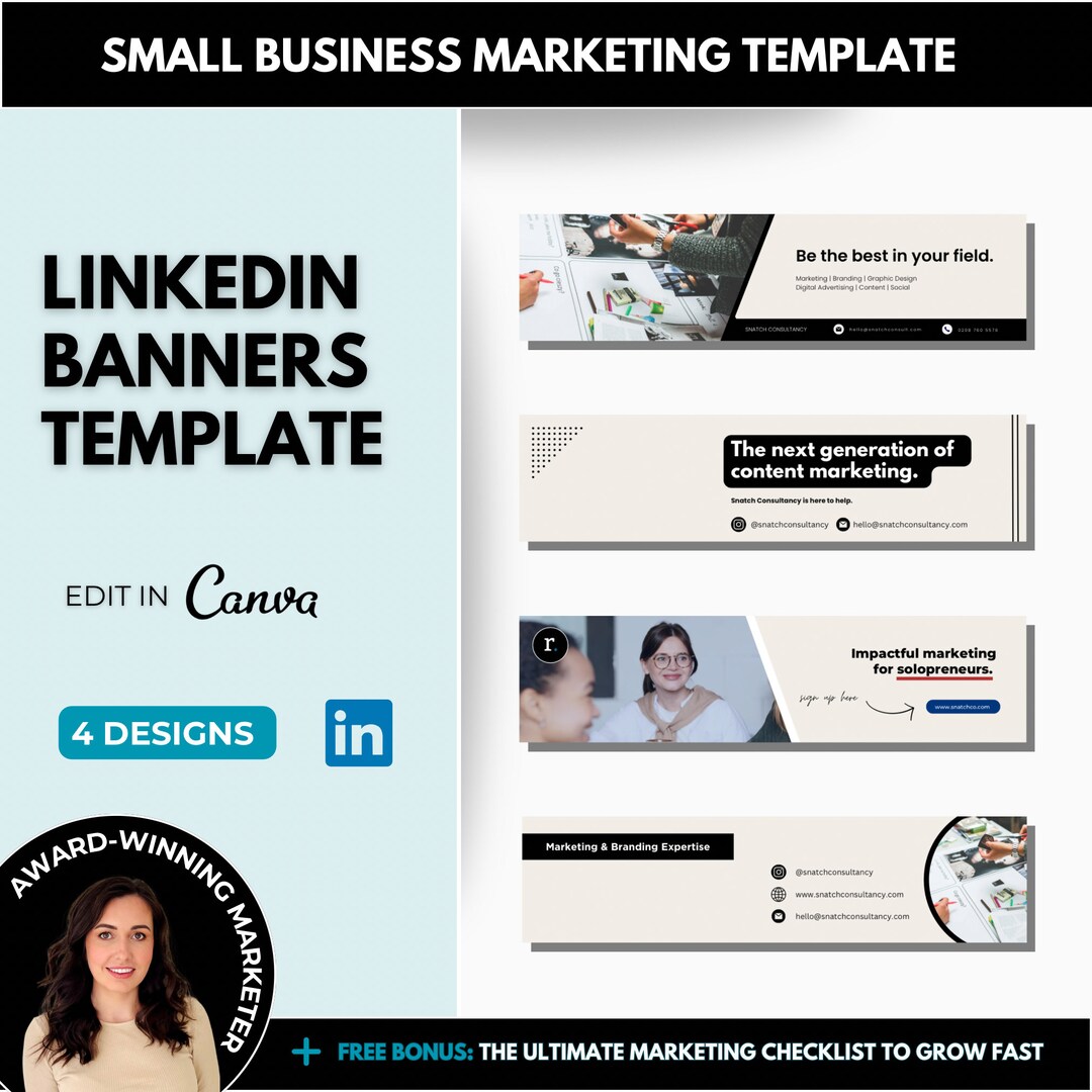 Linkedin Company Page Banner Templates Canva, Corporate Linkedin ...