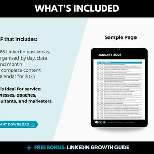 Linkedin Content Plan 2025, 365 Post Ideas to Grow on Linkedin, Social ...