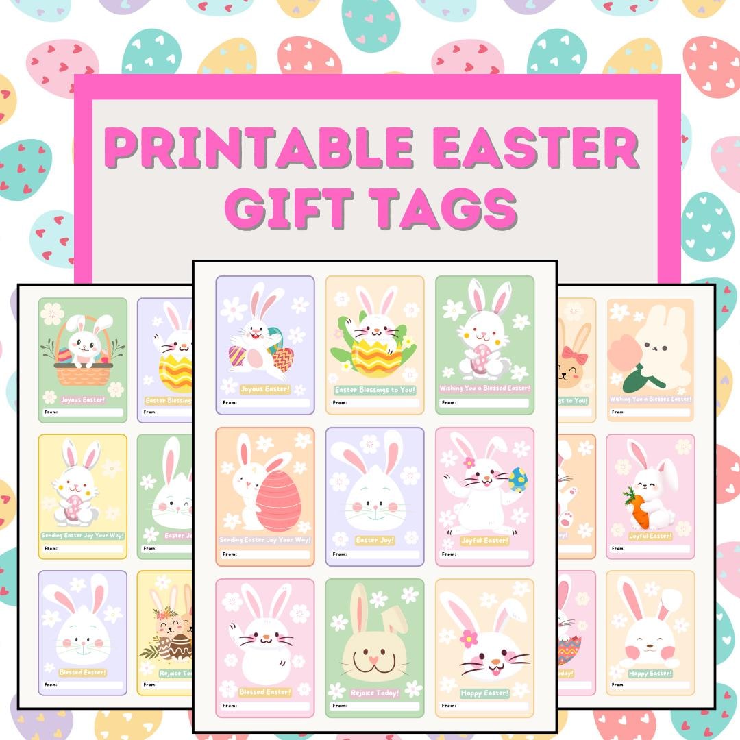 27 Printable Easter Gift Tags - Etsy