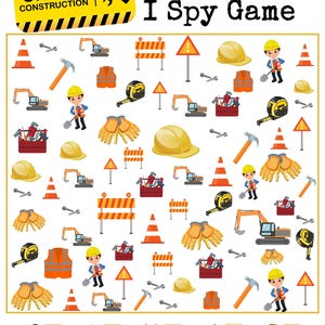 Printable Construction Learning Games and Activities - 45 Pages of ...