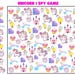 Unicorn Activity Bundle With 18 Pages of Games, Coloring, Activities ...