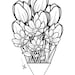 Printable Coloring Mother's Day Flower Bouquet Craft - Etsy