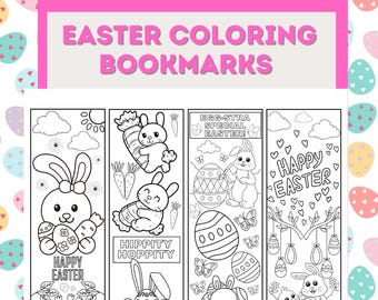 Printable Easter Bookmarks | Color & Coloring Page Options | Fun Kids ...