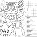 5 Printable Father's Day Activities Pages PLUS Game Answer Keys - Etsy