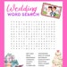 Wedding Word Search Puzzle with Answer Sheet - Etsy