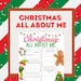 Printable Christmas All About Me Worksheet - Etsy