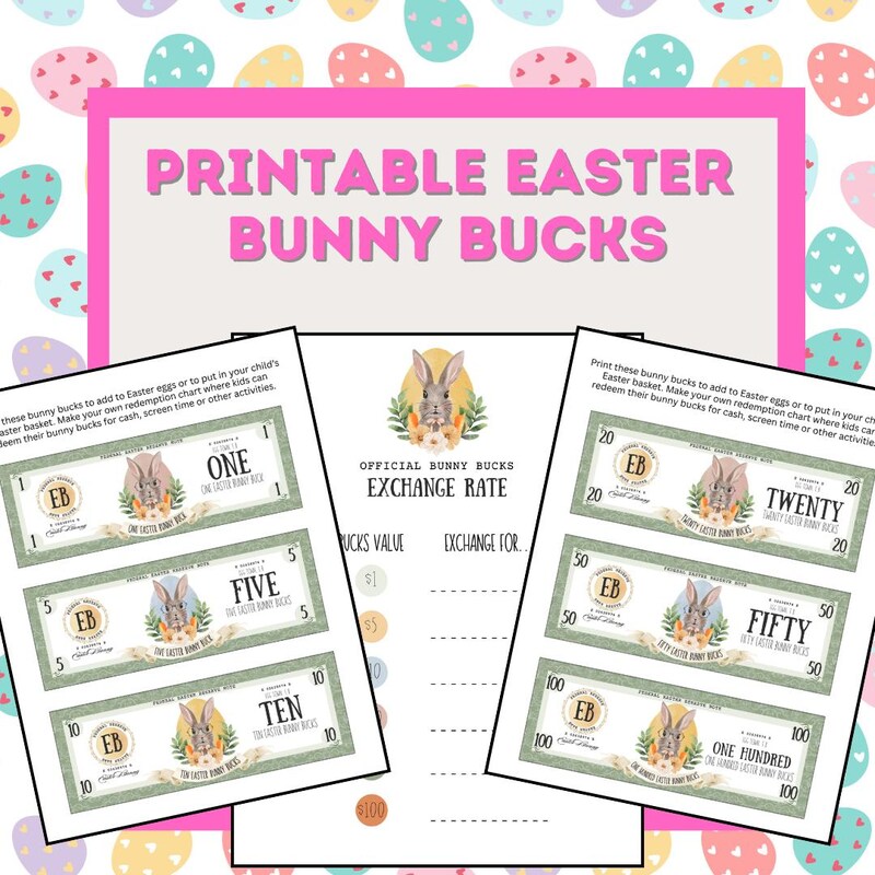 Bunny Bucks - Etsy