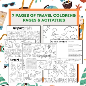 Enjoy a Screen Free Journey With These Travel Coloring Pages and ...