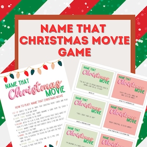 Printable Name That Christmas Movie Game - Etsy