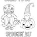 Halloween Gnomes Coloring Pages - Etsy