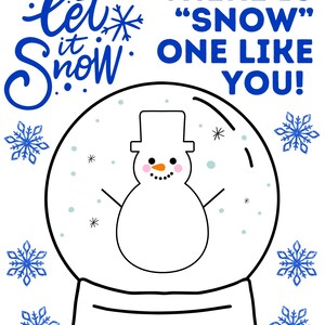 Snow Globe Snowman Fingerprint Craft Template - Etsy