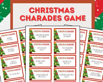 Christmas Charades Game, Christmas Party Games, Printable Christmas ...