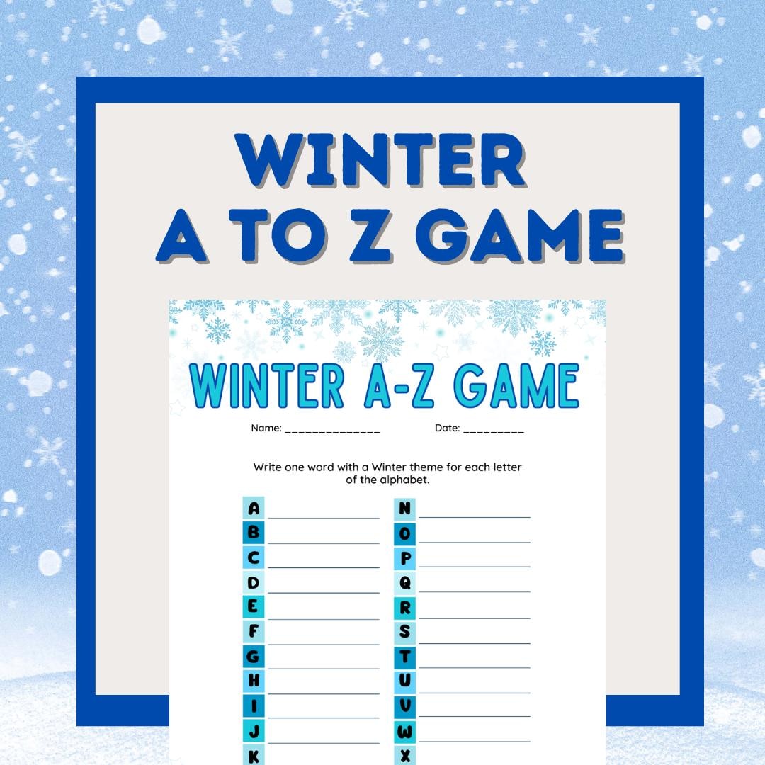 Printable Winter Alphabet Game - Etsy