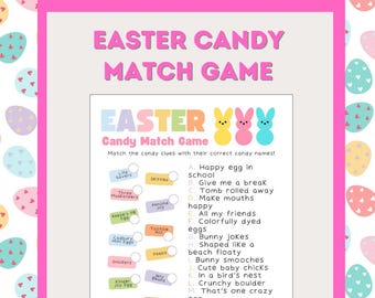 Easter Candy Match Game, Printable Easter Candy Match Activity, Easter ...