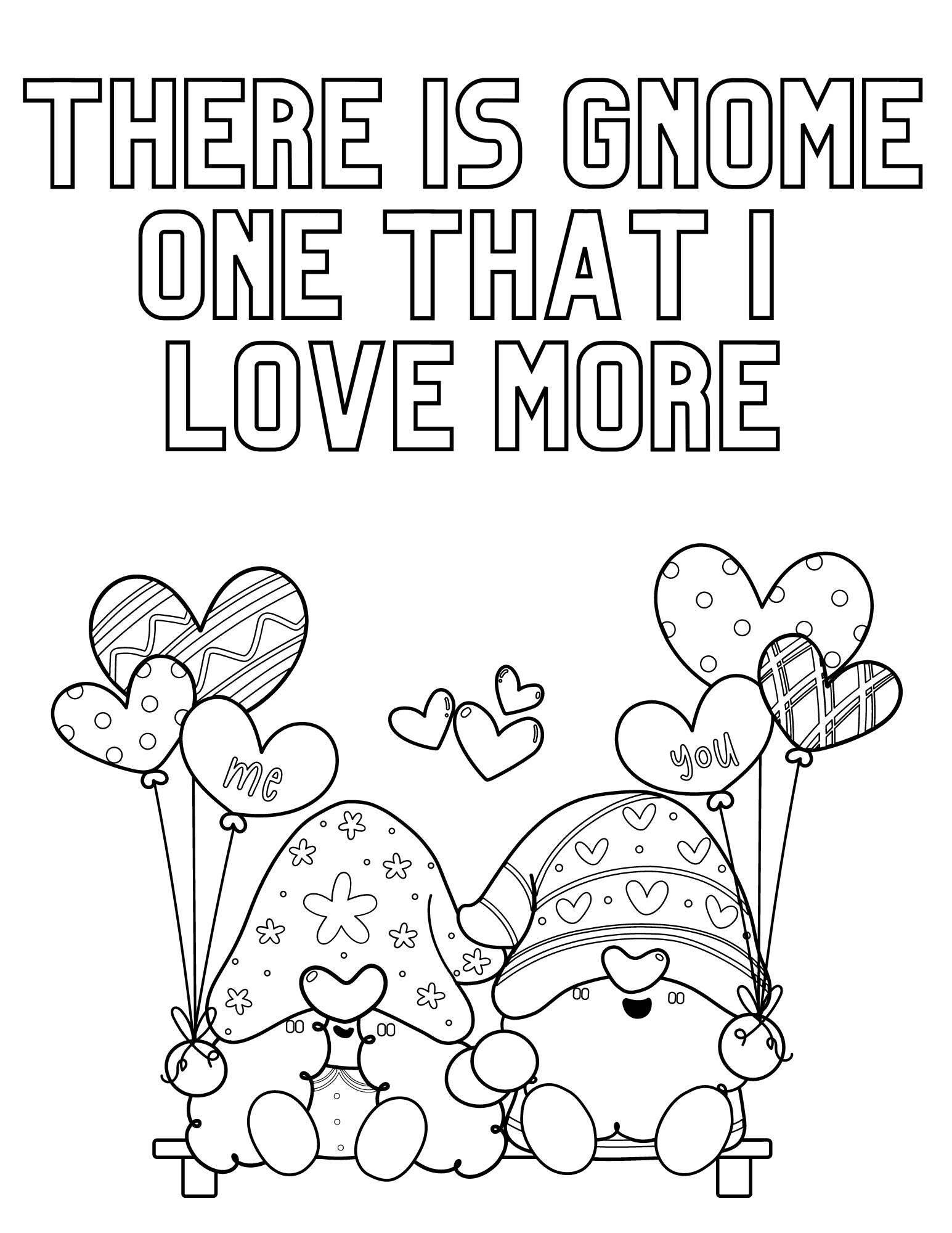 Mother's Day Gnomes Coloring Pages - Etsy