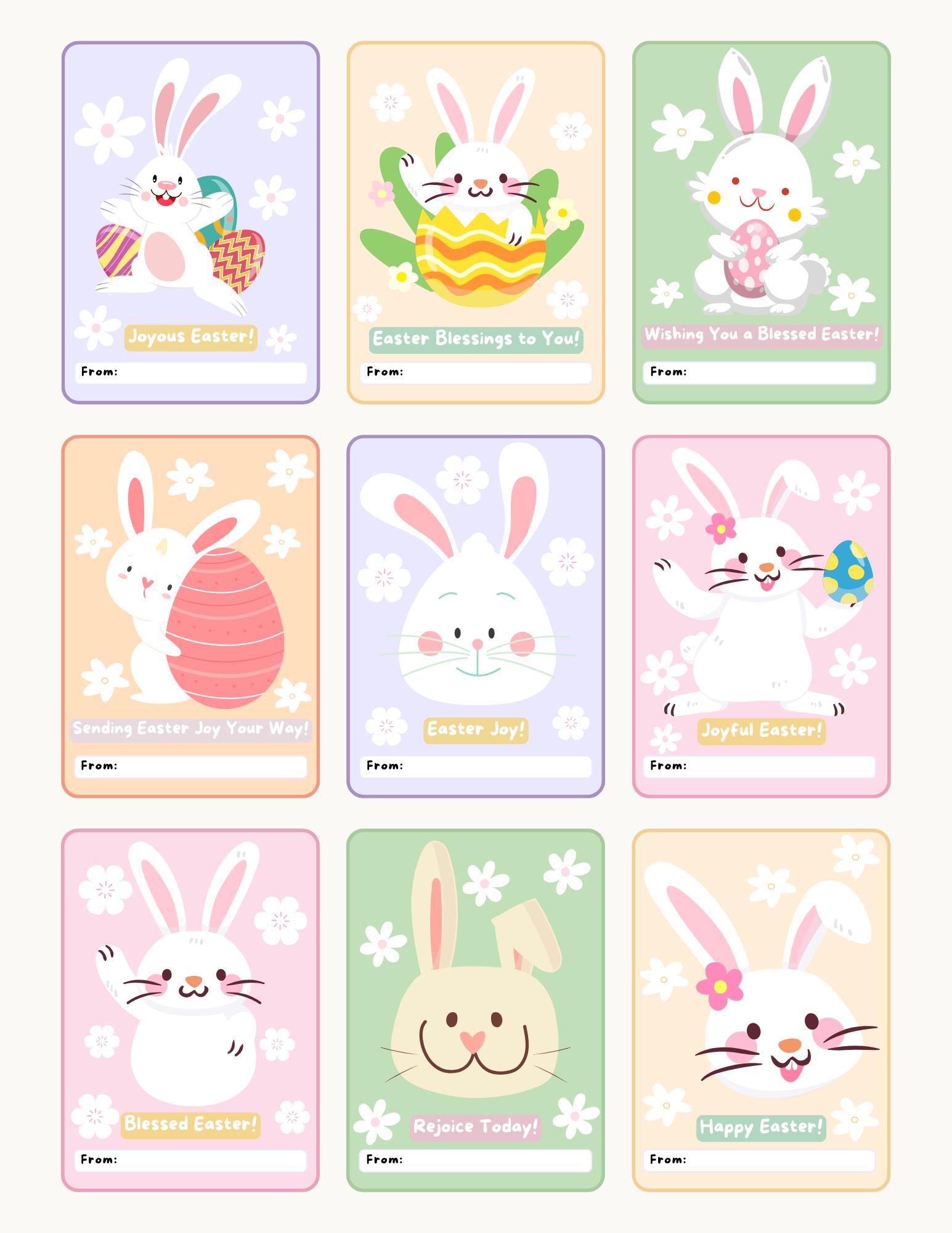 27 Printable Easter Gift Tags - Etsy