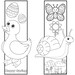Printable Spring Coloring Bookmarks- Set of 10 - Etsy