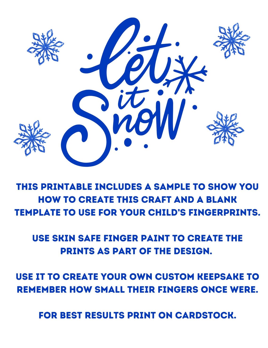 Snow Globe Snowman Fingerprint Craft Template - Etsy