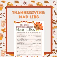 Autumn Mad Libs Mad Libs Fall Mad Libs November Mad Libs Fall Mad Libs ...