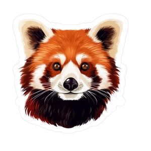 Red Panda Sticker - Kiss-cut Vinyl Animal Decals - Etsy