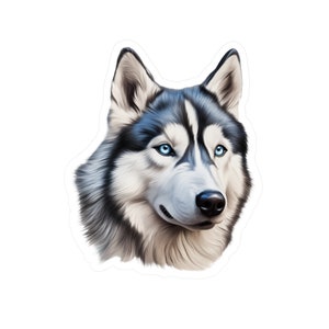 Siberian Husky Sticker - Dog Vinyl Decals - Husky Car Decal - Husky ...