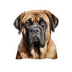 Mastiff Sticker - Kiss-cut Vinyl Dog Decals - Etsy