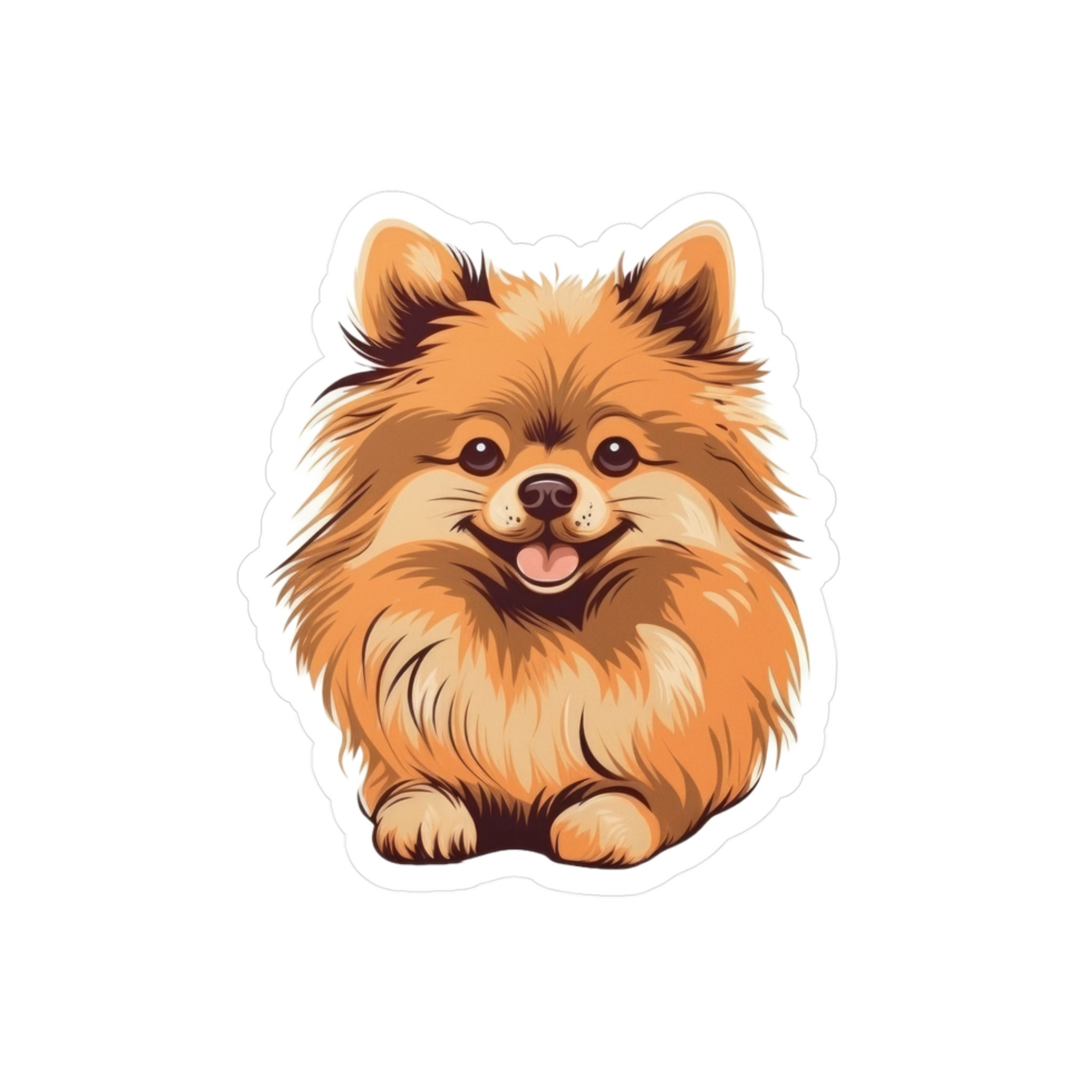 Pomeranian Sticker - Kiss-cut Vinyl Dog Decals - Etsy