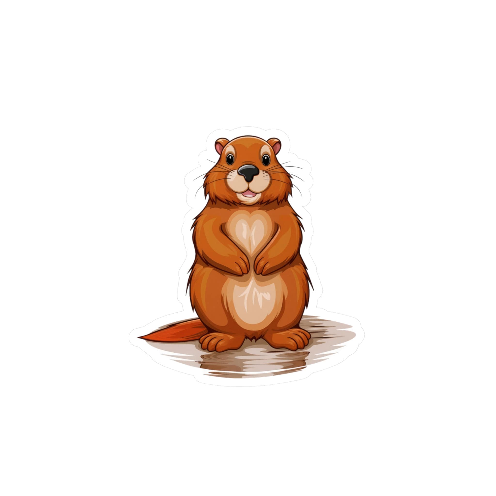 Beaver Sticker Vinyl Animal Decals - Etsy