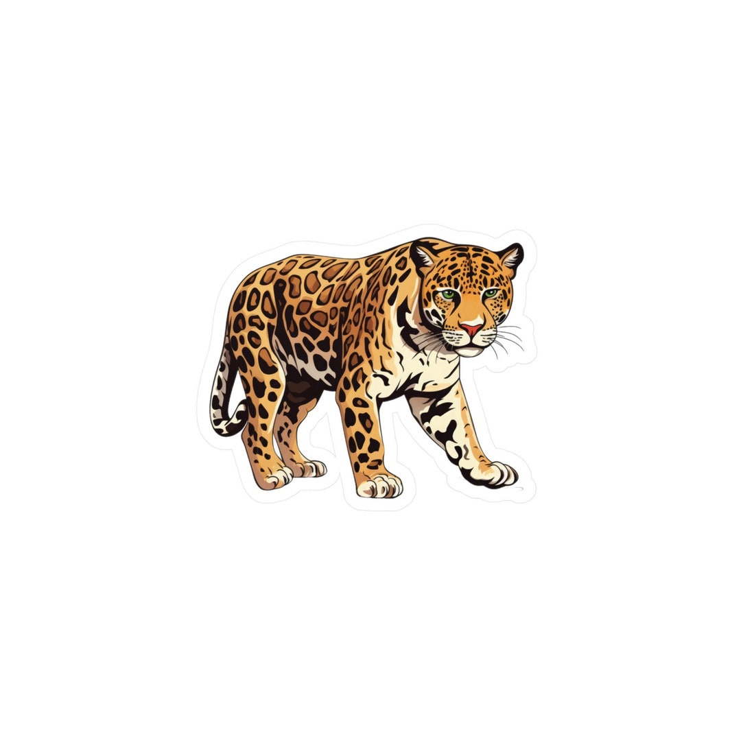 Jaguar Sticker - Kiss-cut Vinyl Decals - Etsy
