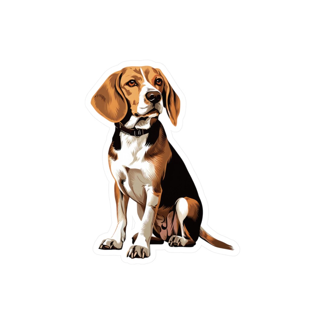 Beagle Sticker - Kiss-cut Vinyl Decals - Etsy