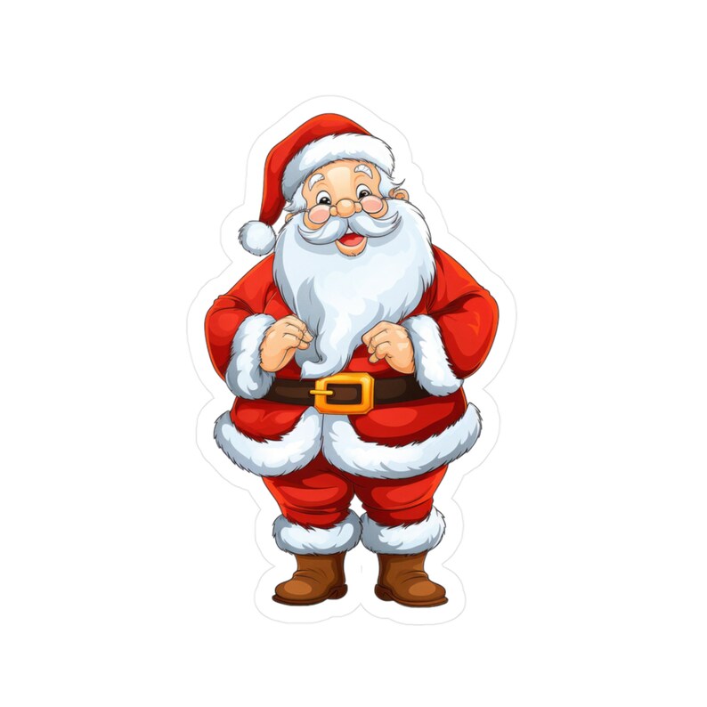 Santa Sticker - Kiss-cut Vinyl Decals - Etsy
