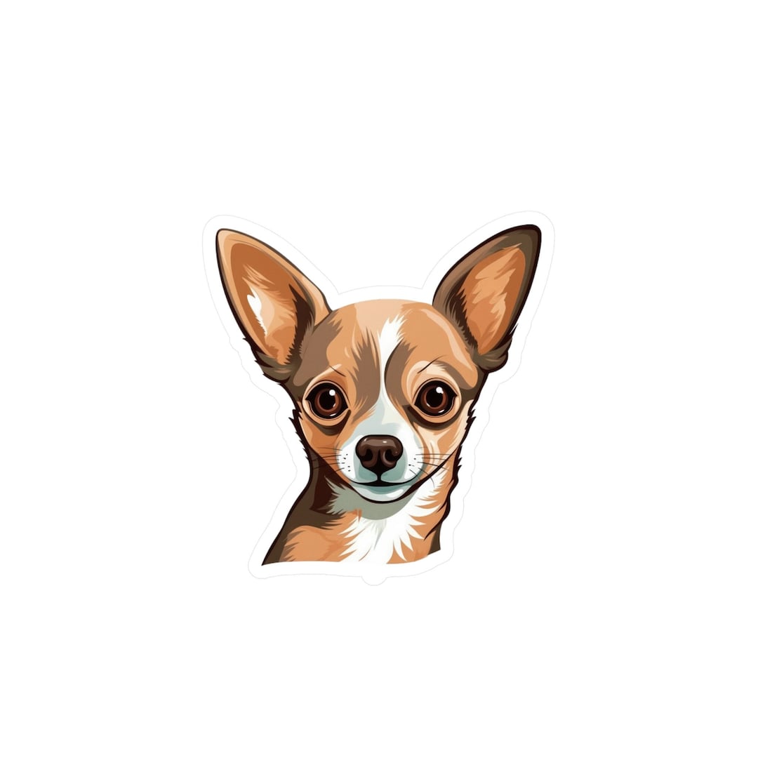 Chihuahua Sticker Kiss-cut Vinyl Decals - Etsy