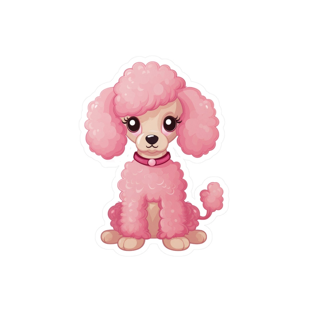 Poodle Sticker - Kiss-cut Vinyl Decals - Etsy