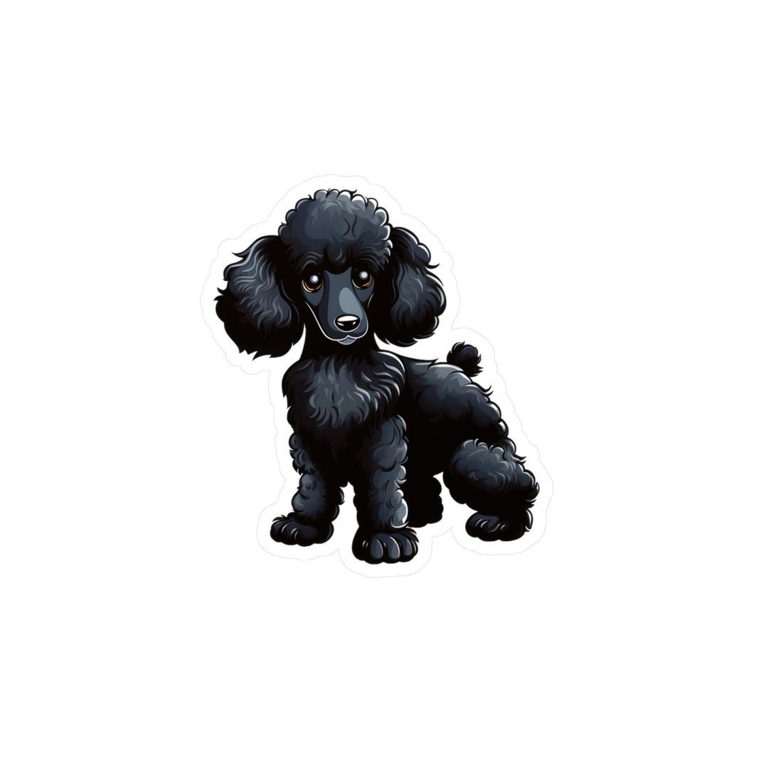 Poodle Sticker - Kiss-cut Vinyl Dog Decals - Etsy