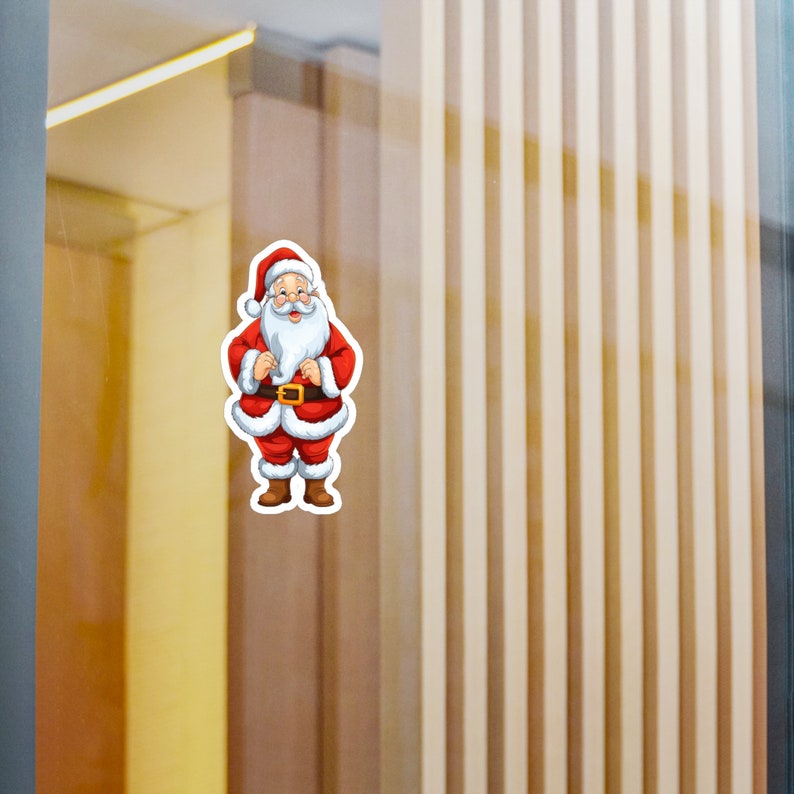 Santa Sticker Kiss-cut Vinyl Decals - Etsy