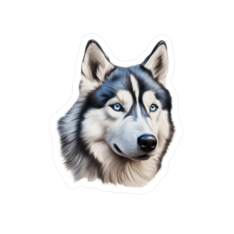 Siberian Husky Sticker Dog Vinyl Decals Husky Car Decal Husky Laptop ...