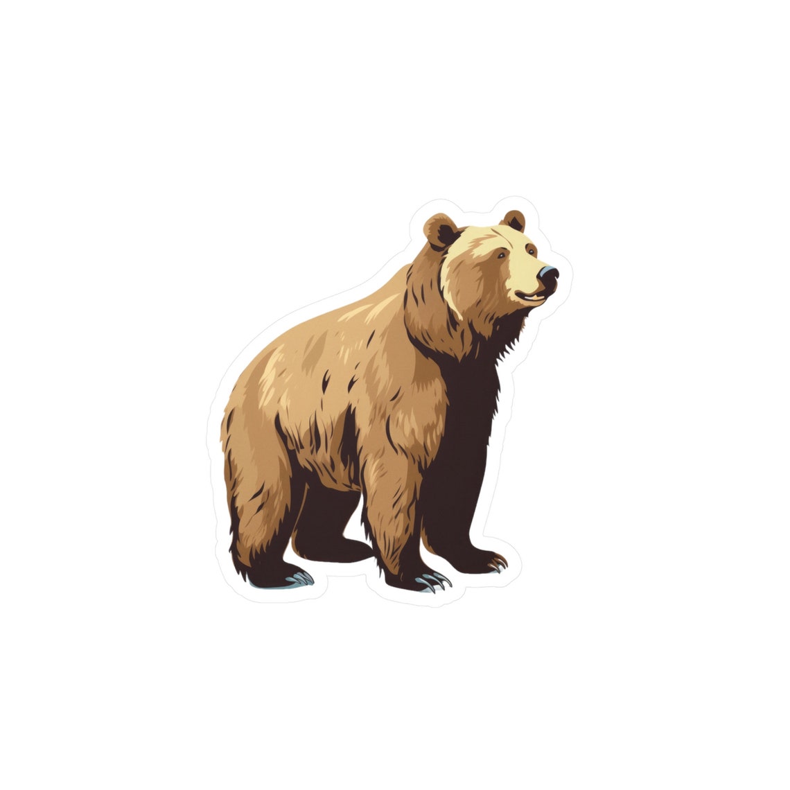 Grizzly Bear Sticker Vinyl Animal Decals - Etsy
