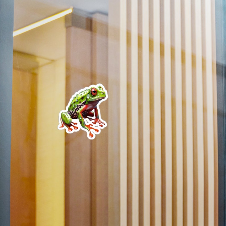 Frog Sticker | Frog Vinyl Decal | Car Decal | Laptop Sticker | Window ...