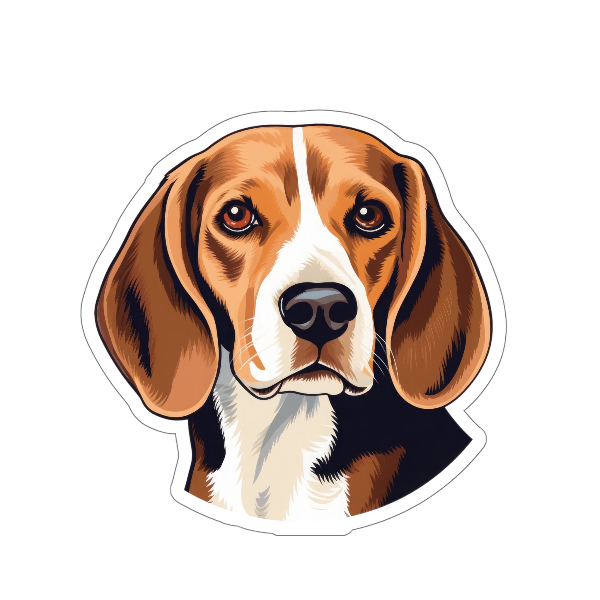 Beagle Sticker Kiss-cut Dog Decal - Etsy