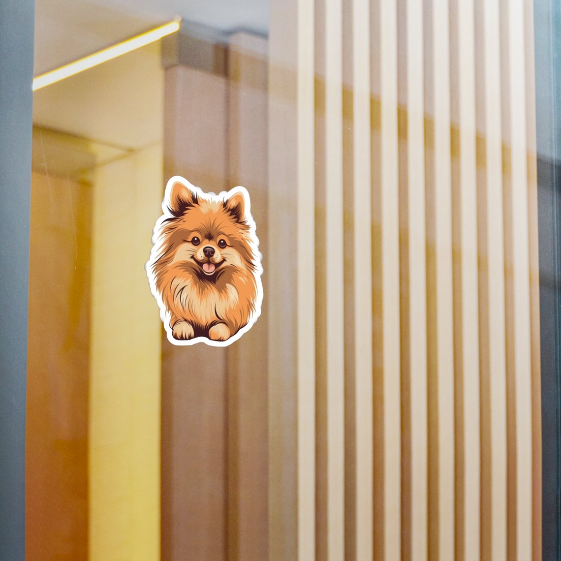 Pomeranian Sticker Kiss-cut Vinyl Dog Decals - Etsy