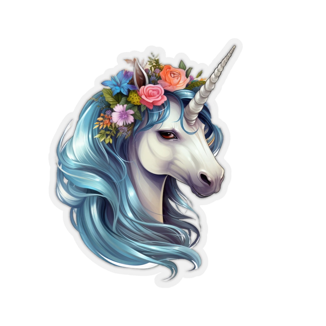 Unicorn Sticker - Uncorn Decal - Laptop Sticker - Computer Sticker - Etsy