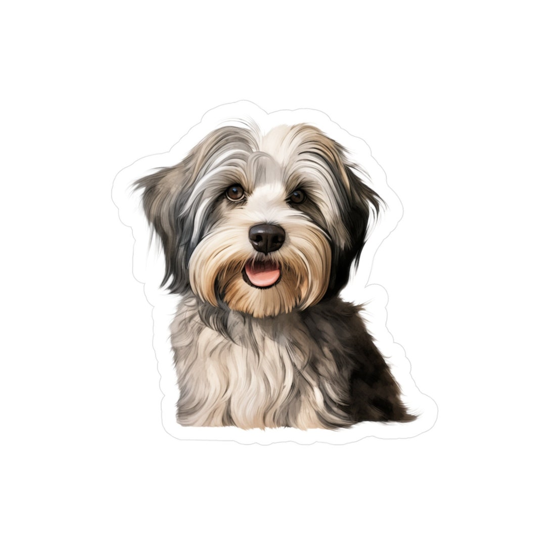 Havanese Sticker - Vinyl Dog Decals - Pet Laptop Sticker - Dog Car ...