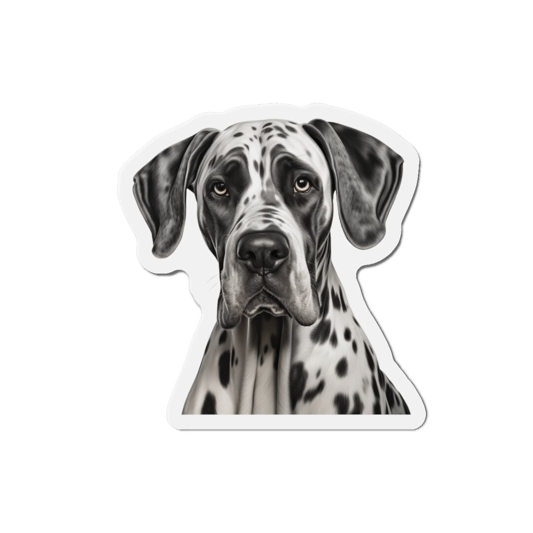 Great Dane Magnet - Dog Fridge Magnet - Pet Kitchen Decor - Die-cut ...